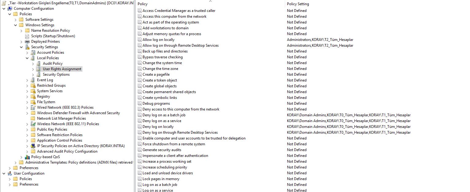 Active Directory Tier Model Uygulaması