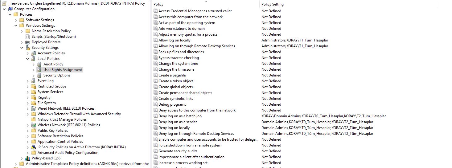 Active Directory Tier Model Uygulaması