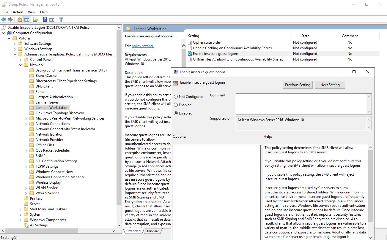 SMB Ataklarına Karşı Önlemler