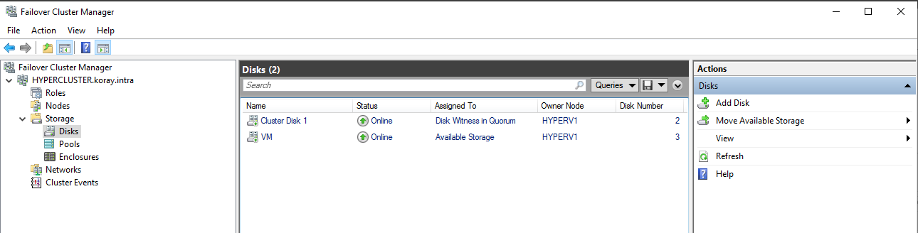 Cluster Shared Volumes (CSV) Nedir ve Nasıl Kullanılır? - AD-SECURITY-WINDOWS-Power PLATFORM